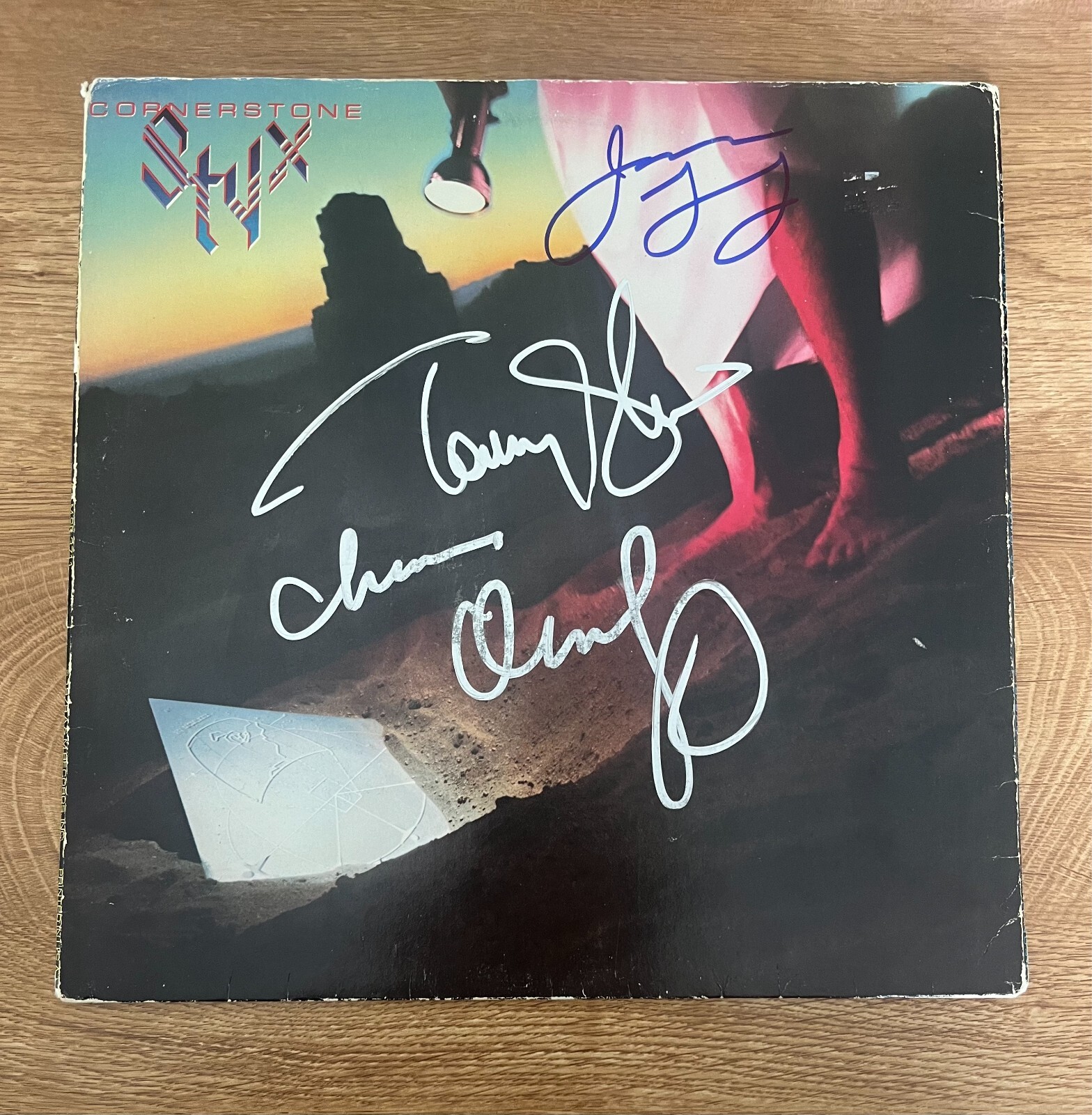 * STYX * signed album * CORNERSTONE * JAMES, TOMMY & DENNIS * | Autographia