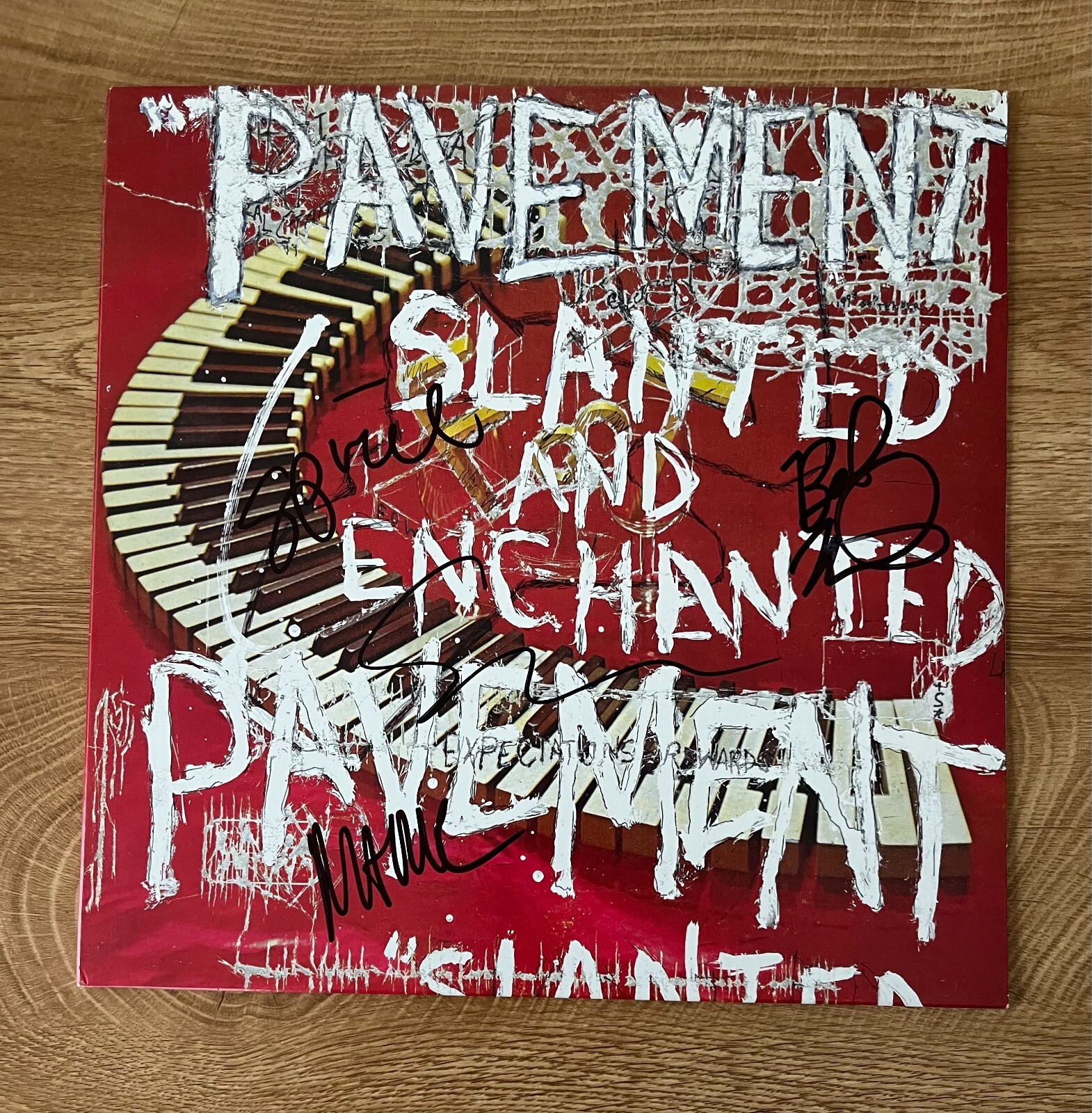* PAVEMENT * signed vinyl album * SLANTED AND ENCHANTED * STEPHEN ...