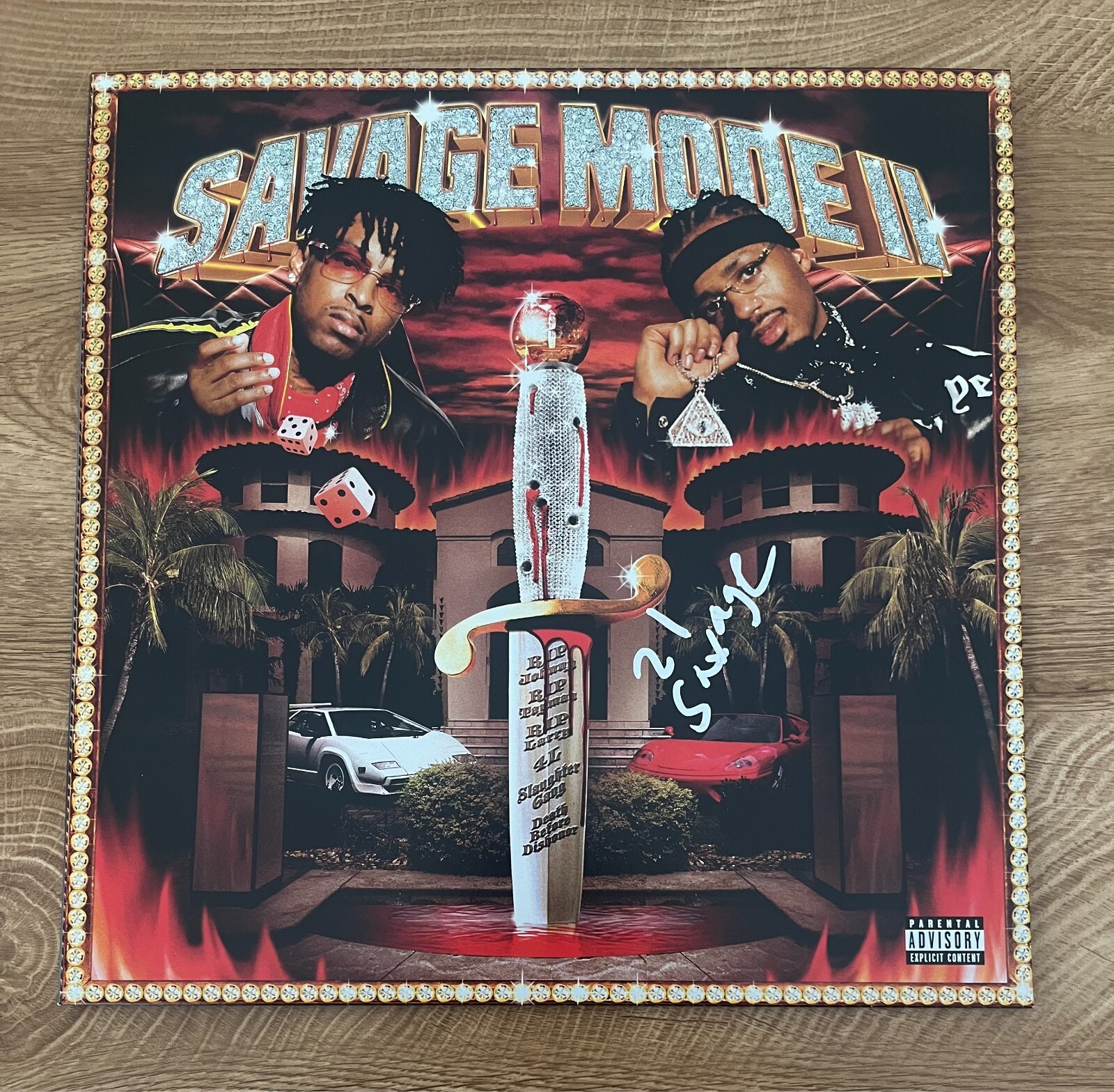 * 21 SAVAGE * signed vinyl album * SAVAGE MODE II * | Autographia