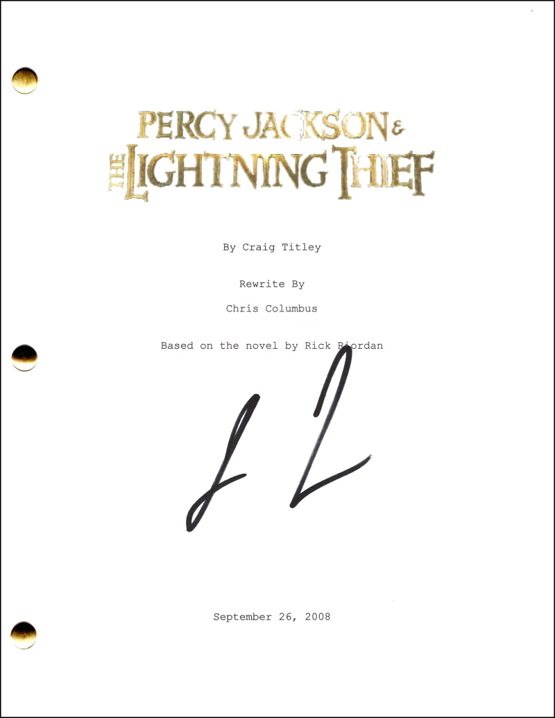 Logan Lerman Signed Autograph Percy Jackson and the Lightning Thief ...