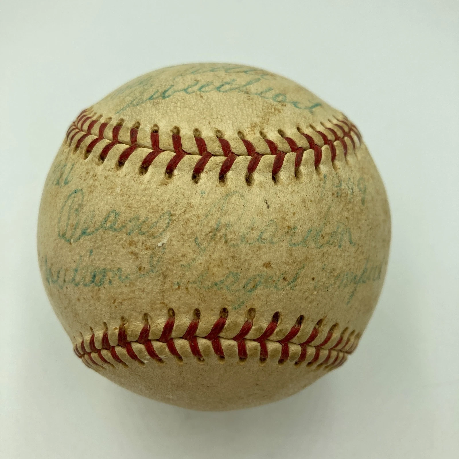 Beans Reardon Umpire Signed Inscribed STATS 1950's NL Baseball JSA COA ...
