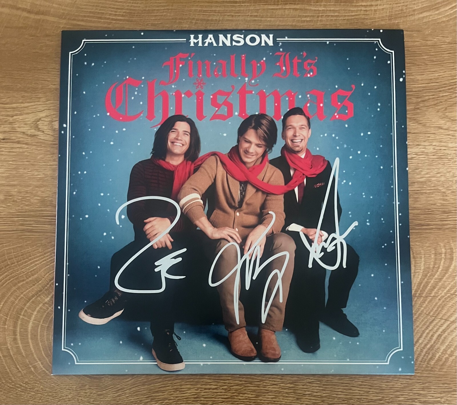 * HANSON * signed vinyl album * FINALLY IT'S CHRISTMAS * 1 | Autographia
