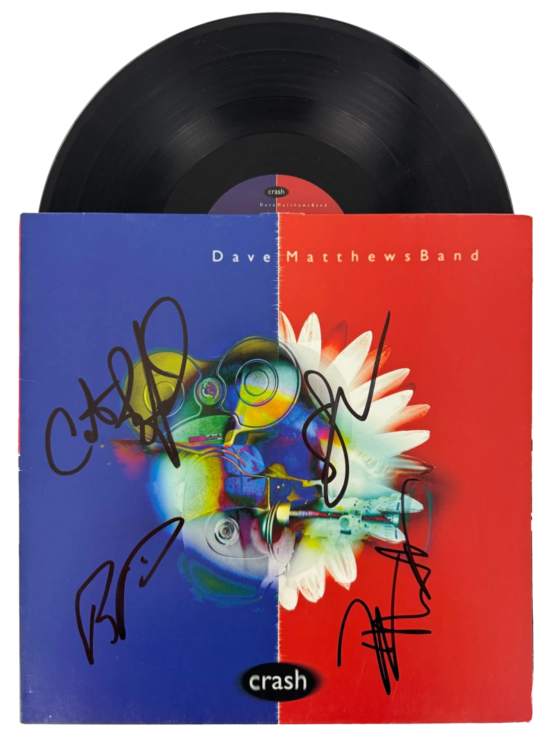 Dave Matthews Boyd Carter & Stefan Signed Autograph Crash Album Record ...