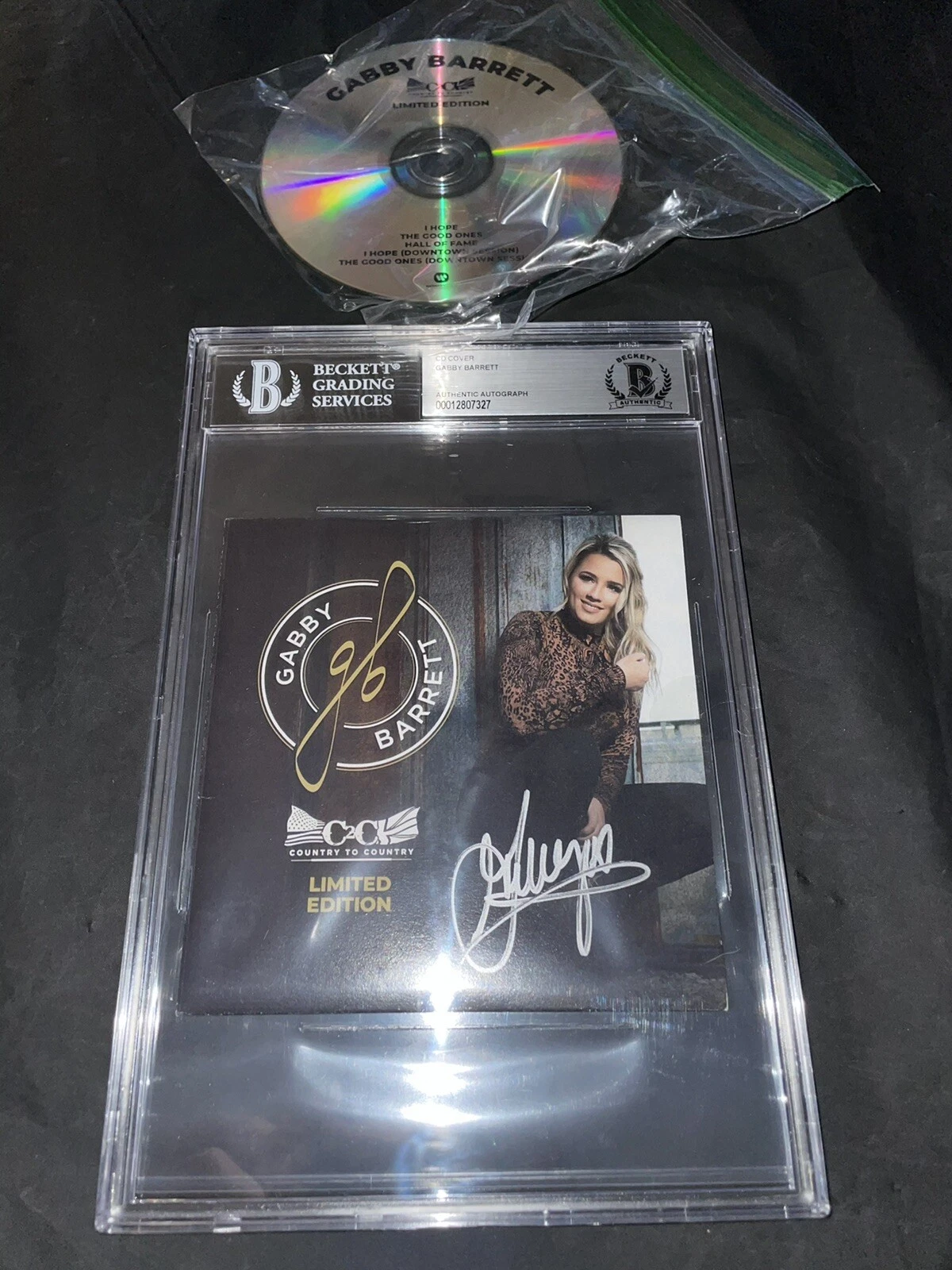 Gabby Barrett Signed Limited Edition CD C2C Superstar Beckett Encap ...