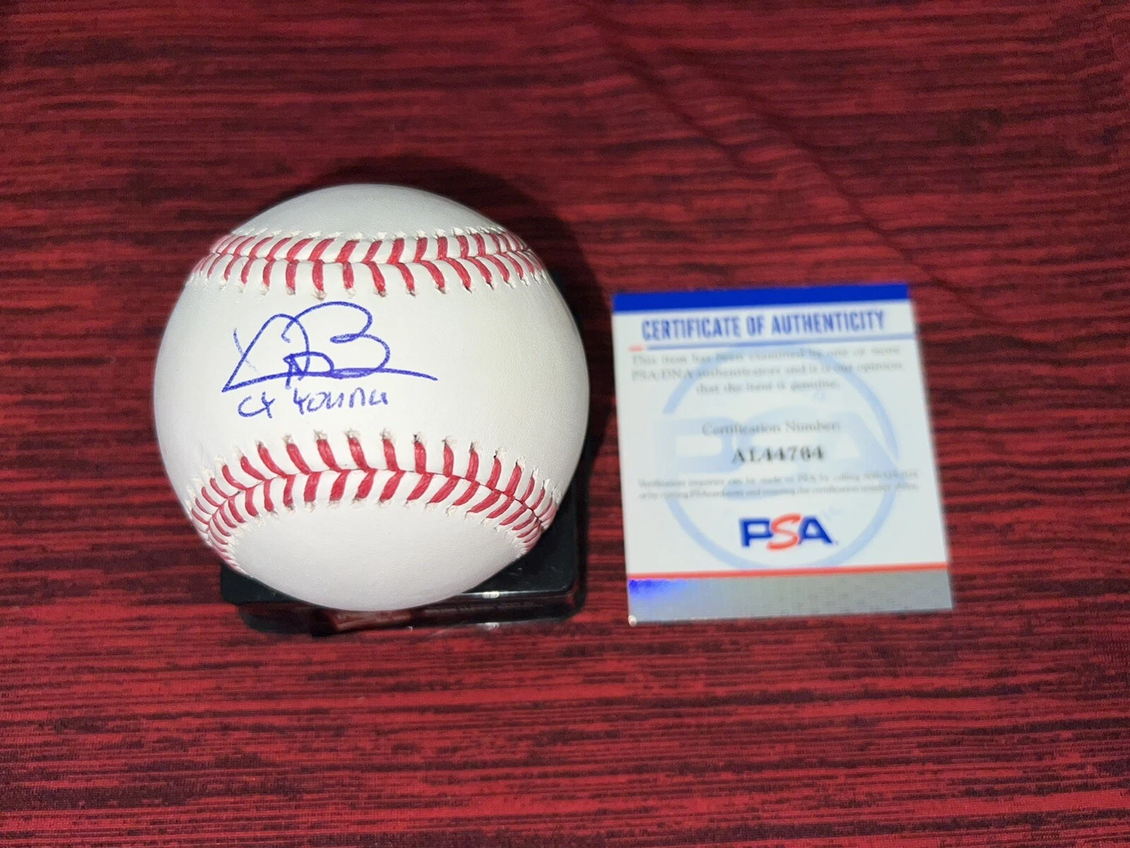 Trevor Bauer Signed Official Major League Baseball 2020 NL CY Young PSA ...