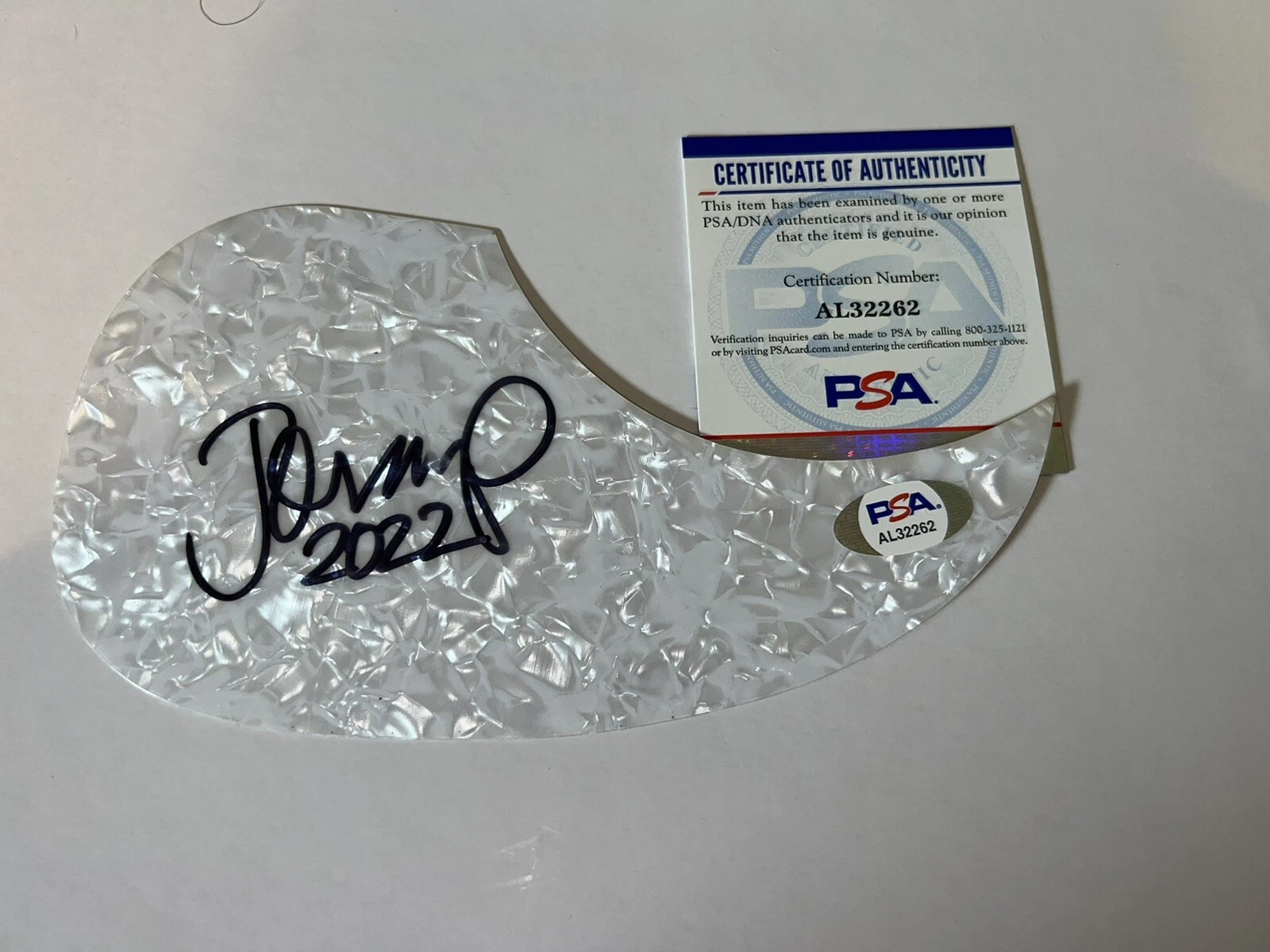 John Mellencamp Signed Acoustic Pickguard Legendary Grammy Winner PSA ...