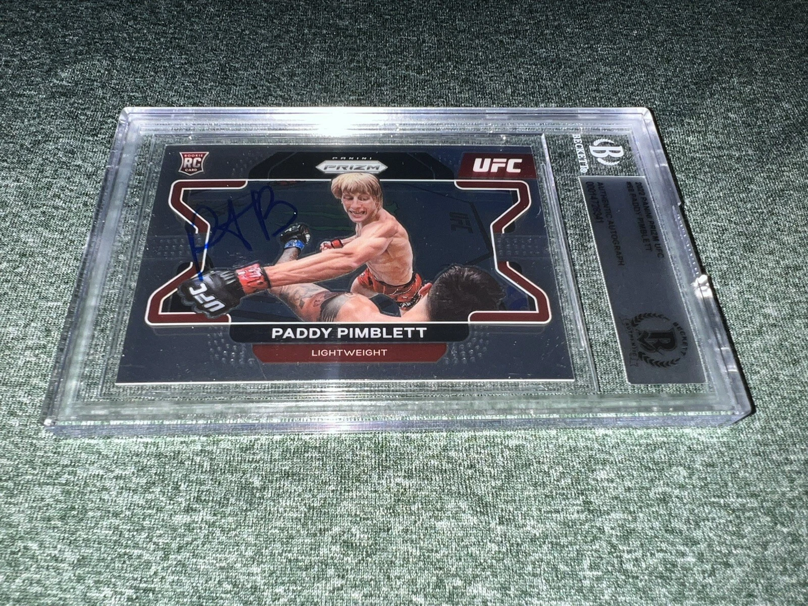 Paddy Pimblett Signed 2022 Panini Prizm Trading Card “The Baddy” RC ...
