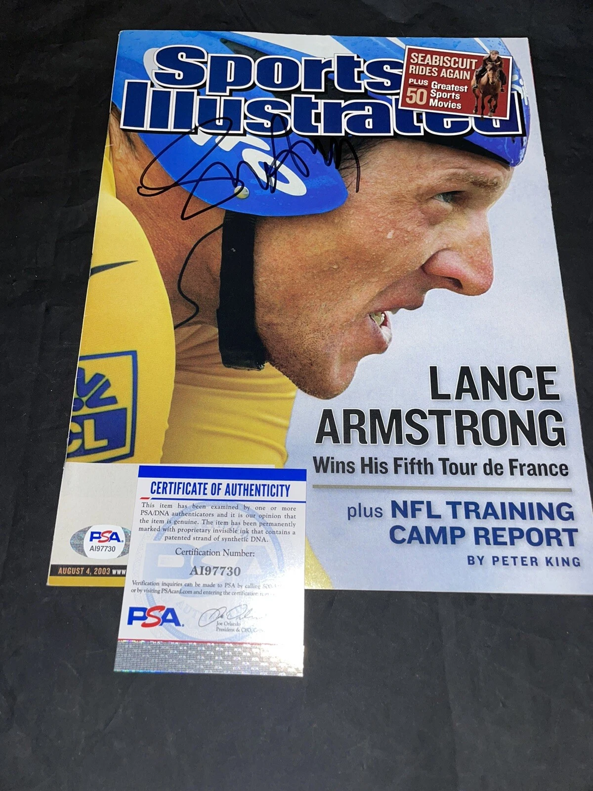Lance Armstrong Signed SI Sports Illustrated Full Magazine PSA/DNA ...
