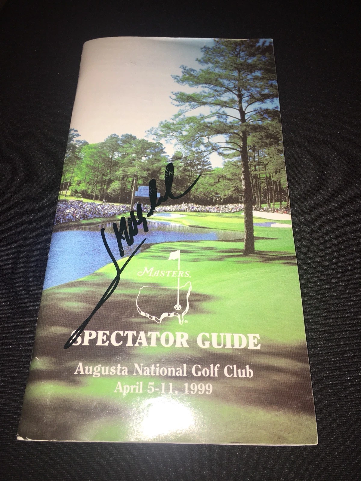 Jose Maria Olazabal Signed Official 1999 Masters Spectator Guide 2x ...