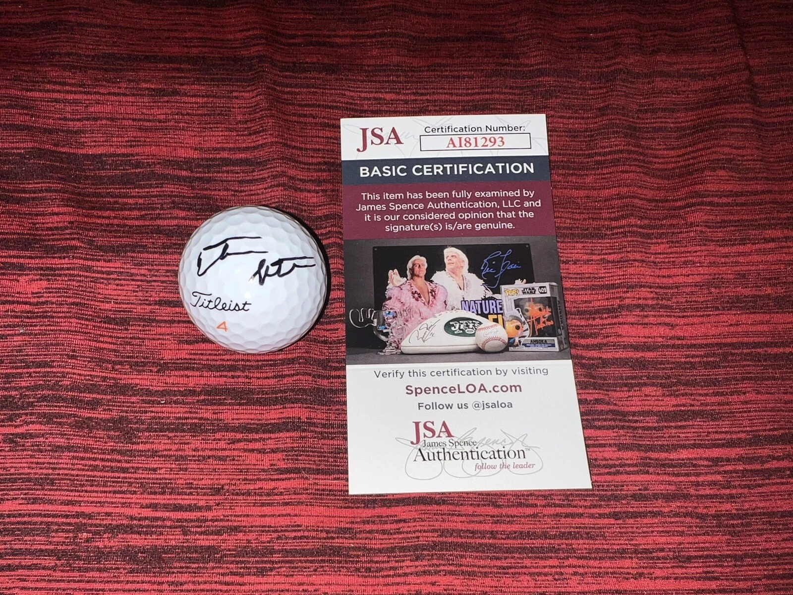 Taylor Montgomery Signed Official Titleist Golf Ball PGA Champion JSA ...