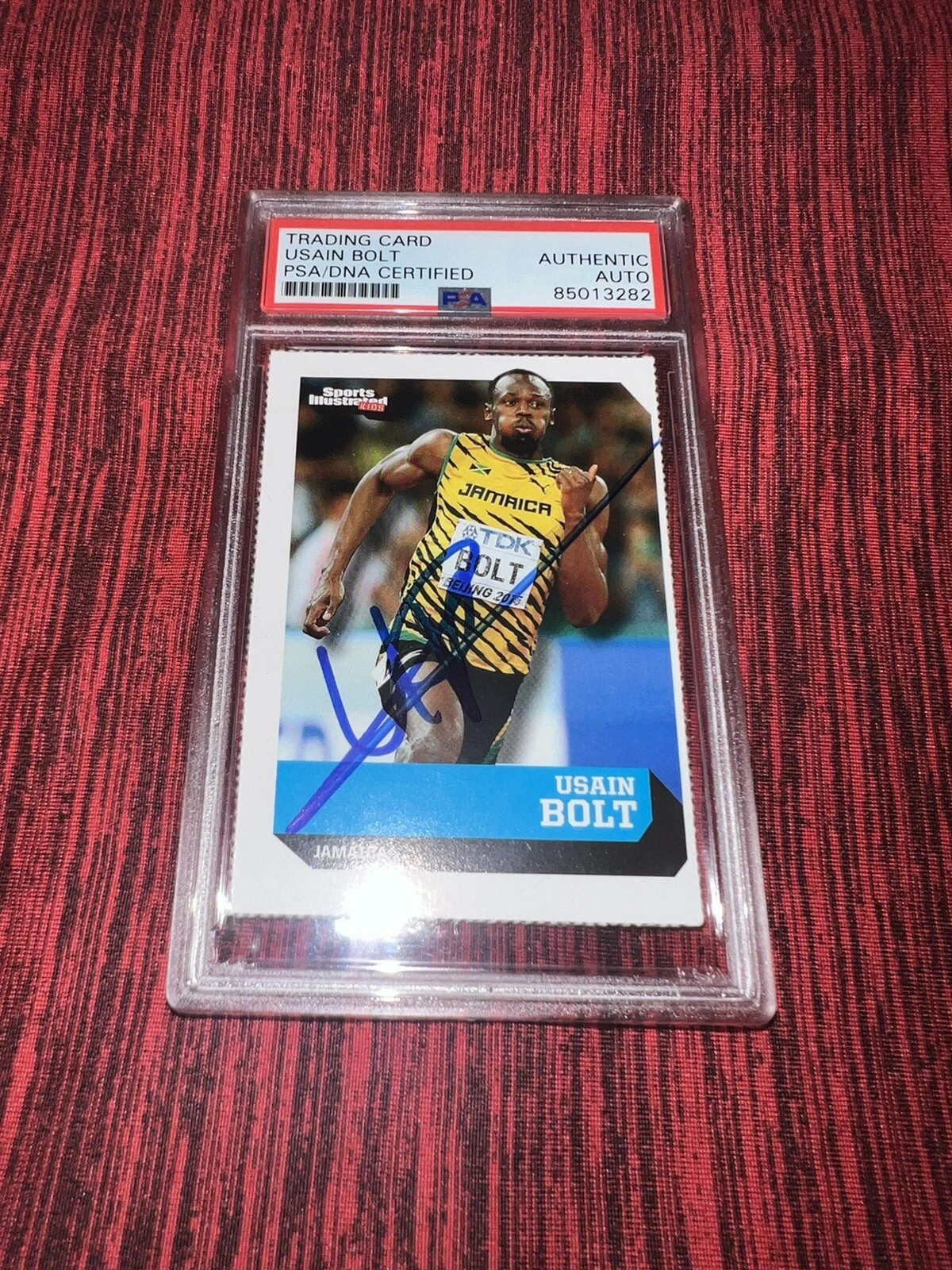 Usain Bolt Signed 2015 SI For Kids Trading Card Jamaica Legend PSA/DNA ...