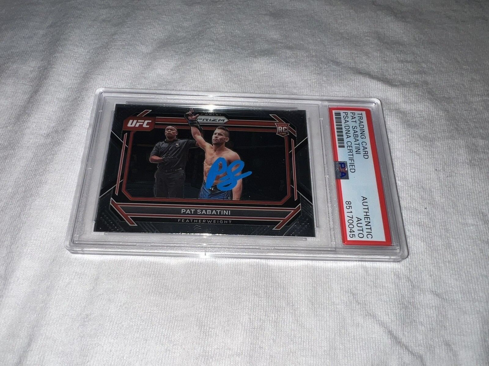 Pat Sabatini Signed 2023 Panini Prizm UFC Trading Card PSA/DNA ...