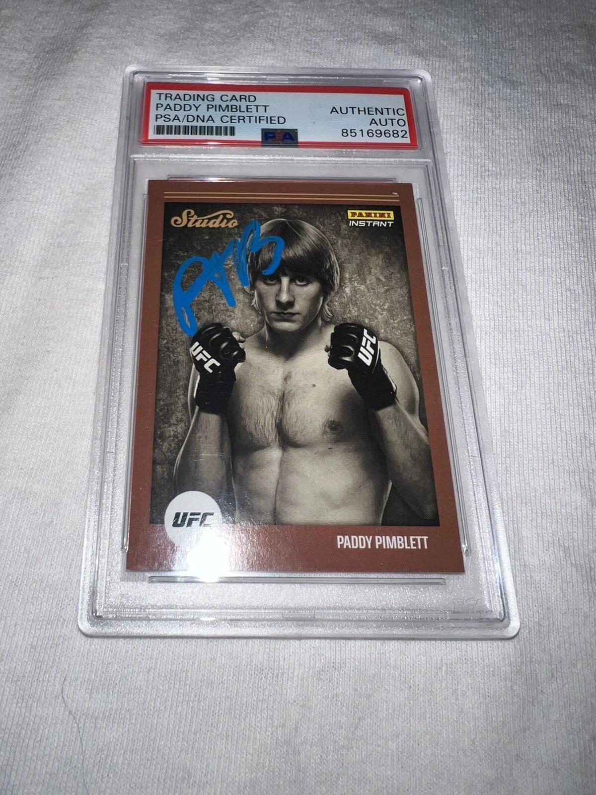 Paddy Pimblett Signed 2022 Panini Instant Studio UFC Trading Card PSA ...