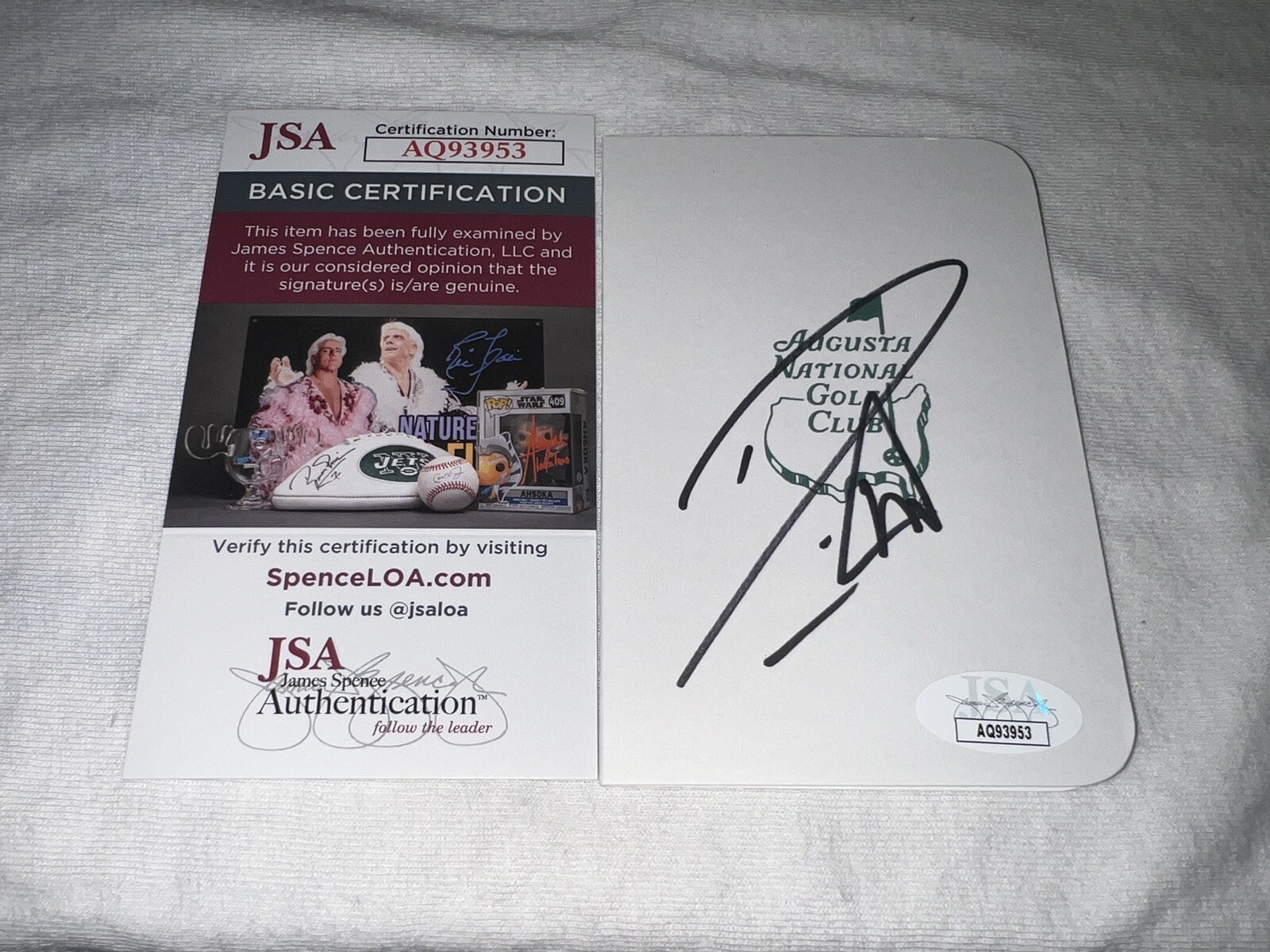 Danny Willett Signed Masters Scorecard PGA Masters Champion 2016 JSA ...