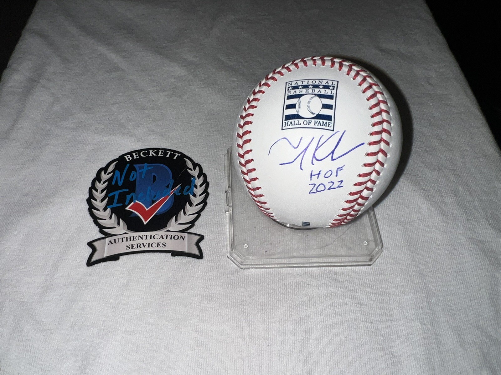 Tim Kurkjian Signed Official Hall Of Fame Baseball ESPN Legend Beckett ...