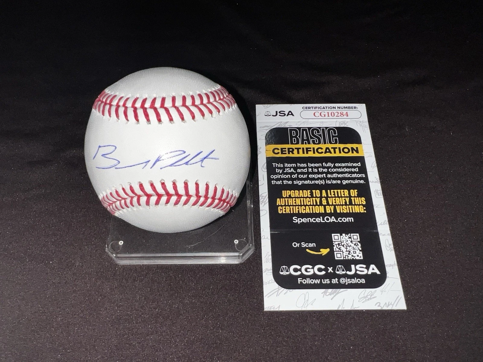 Brandon Pfaadt Signed Official Major League Baseball Arizona Dbacks JSA ...