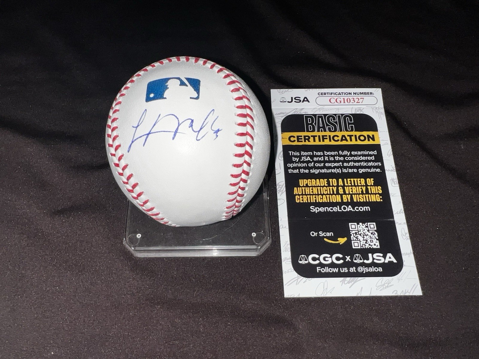 Logan O'Hoppe Signed Official Major League Baseball LA Angels JSA Auth ...