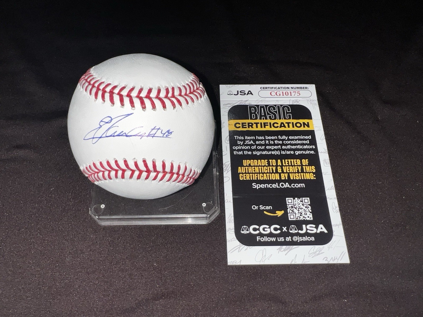 Emmanuel Clase Signed Official Major League Baseball CLE Guardians JSA ...