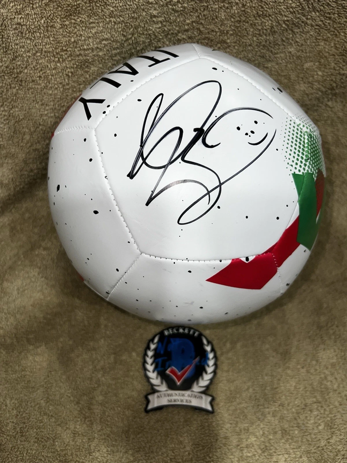 Marco Materazzi Signed Official Italy Soccer Ball World Cup Legend ...