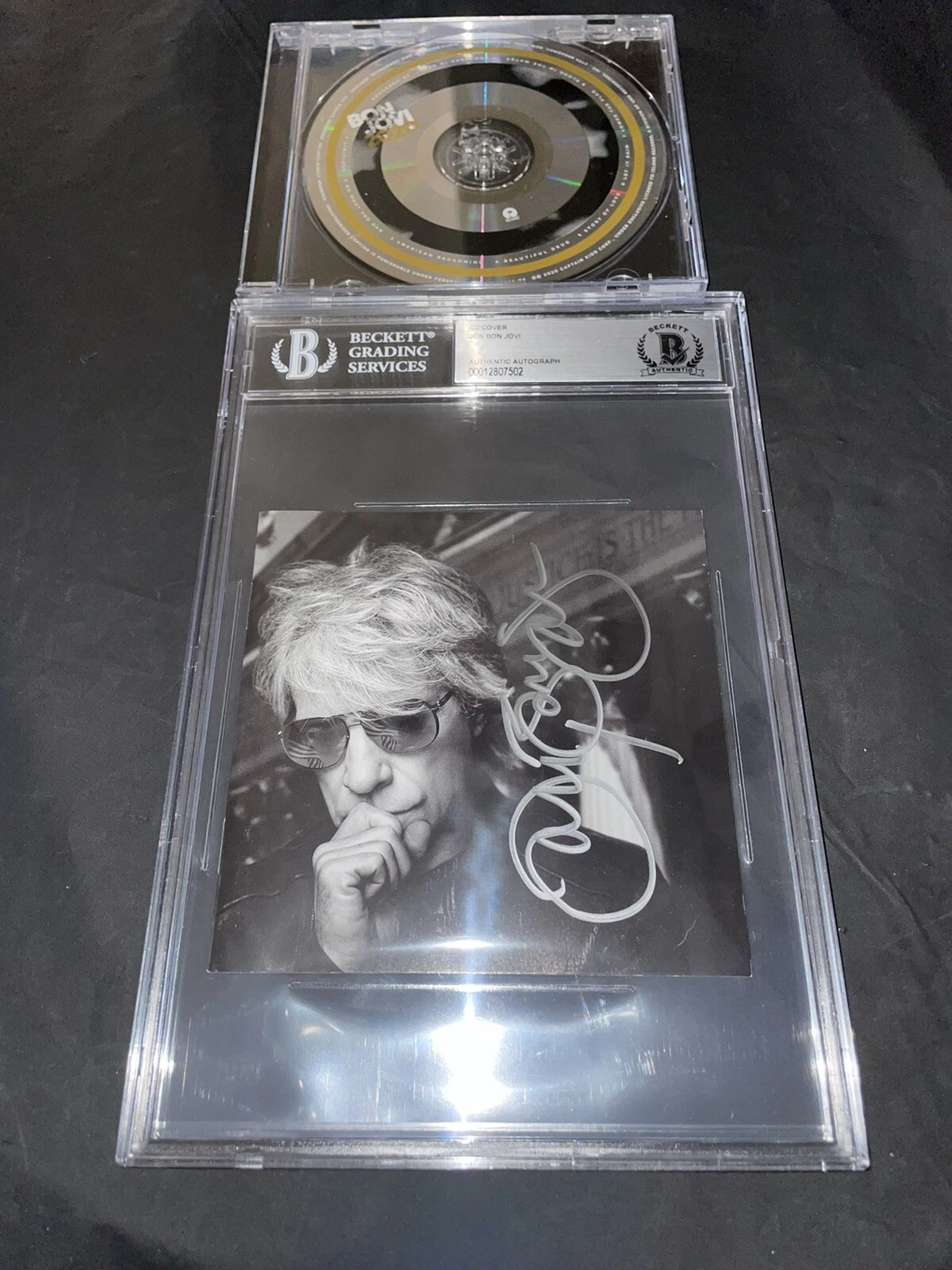Bon Jovi Signed 2020 CD American Rock Superstar Beckett Encap #3 ...