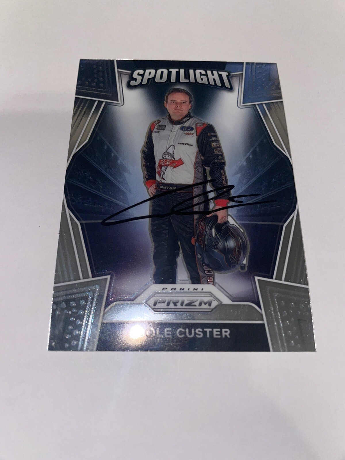 Cole Custer Signed 2021 Panini Prizm Spotlight Racing Trading Card ...