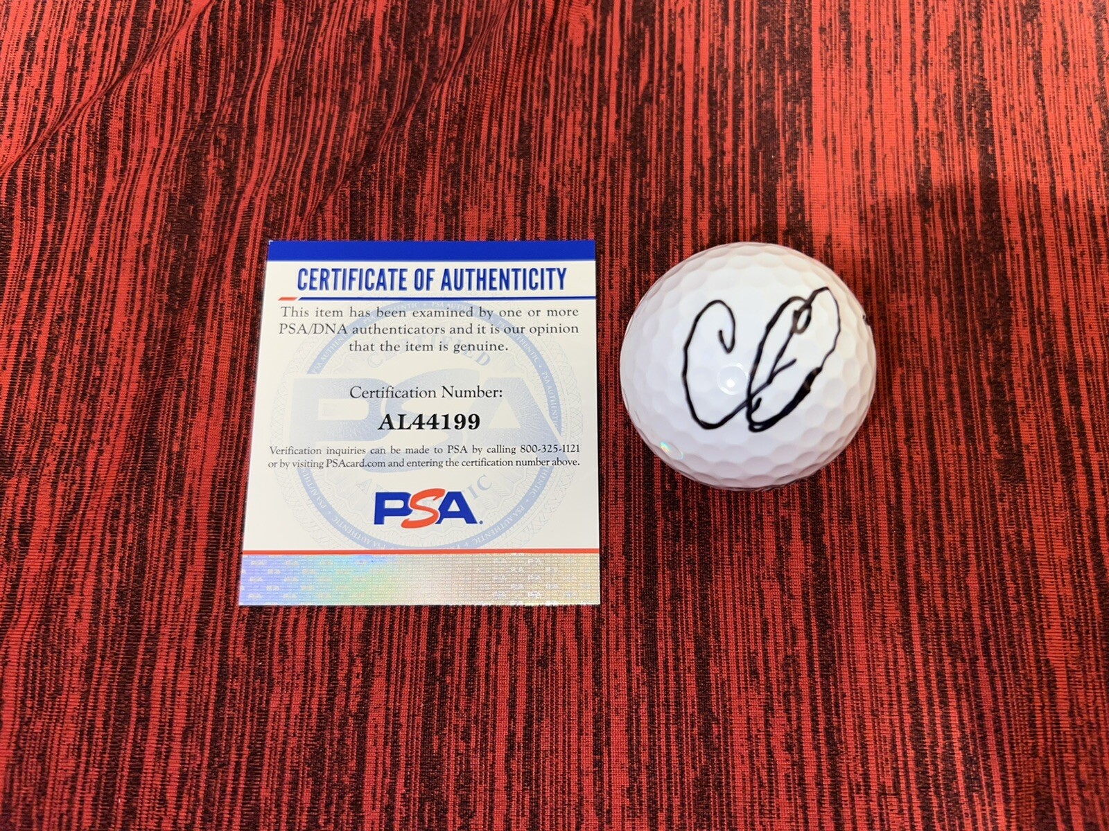 Cameron Champ Signed Official Titleist Velocity Golf Ball PGA Pro PSA ...