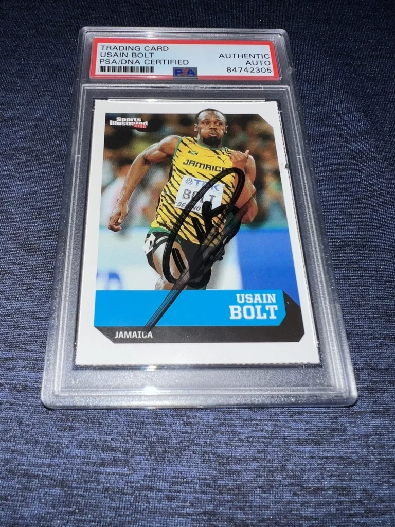 Usain Bolt Signed 2015 SI For Kids Trading Card Jamaica Legend PSA/DNA ...