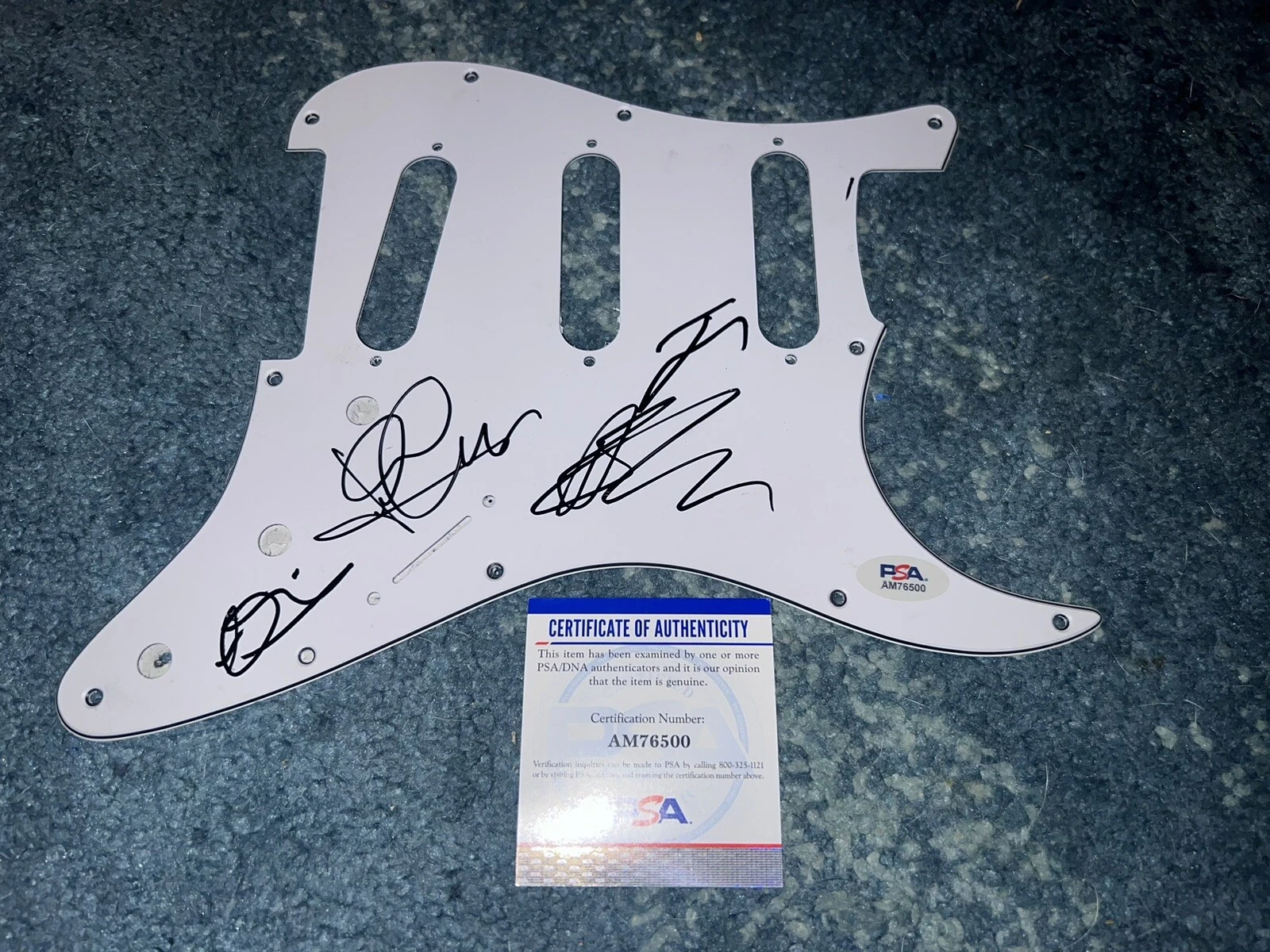 The Struts Signed Strat Pickguard Luke Spiller, Adam, Gethin & Jed PSA ...