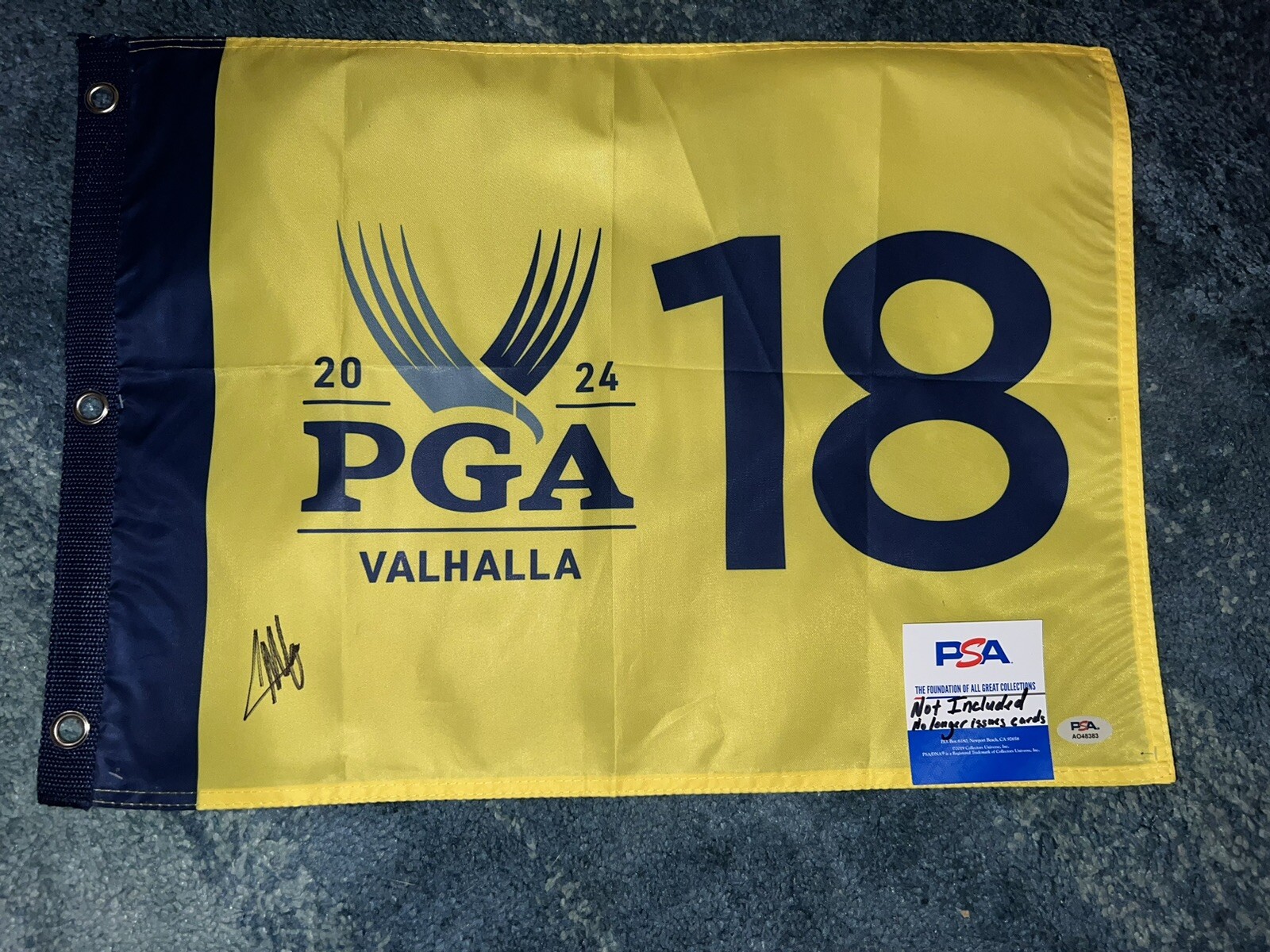 Collin Morikawa Signed Official 2024 PGA Championship Flag Valhalla ...
