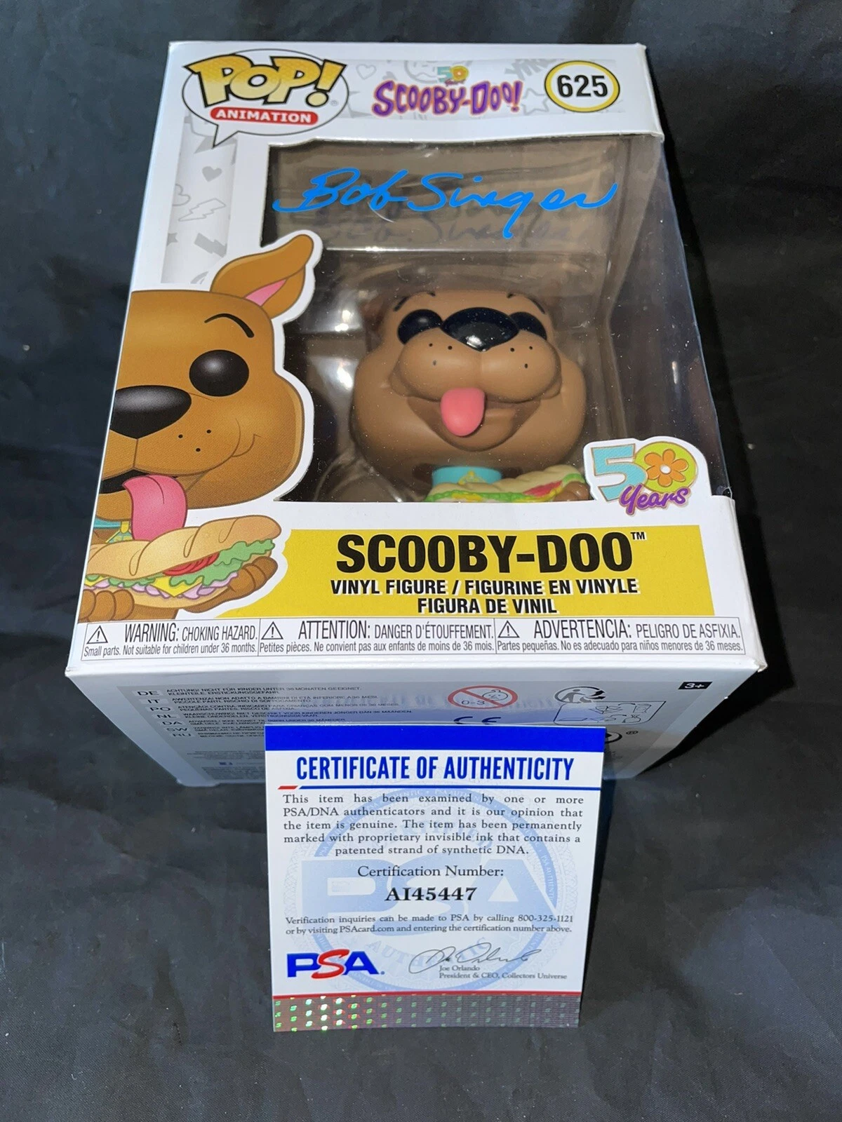 Bob Singer Signed Official Scooby Doo Funko Pop Vinyl Figure PSA/DNA ...