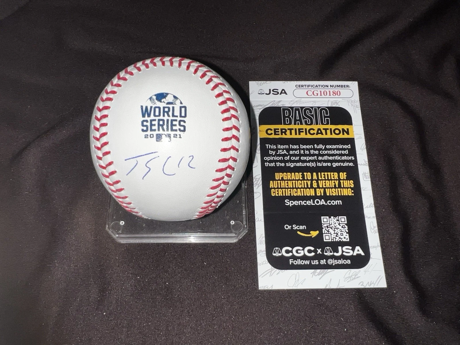 Jorge Soler Signed Official 2021 World Series Baseball MVP ATL Braves ...