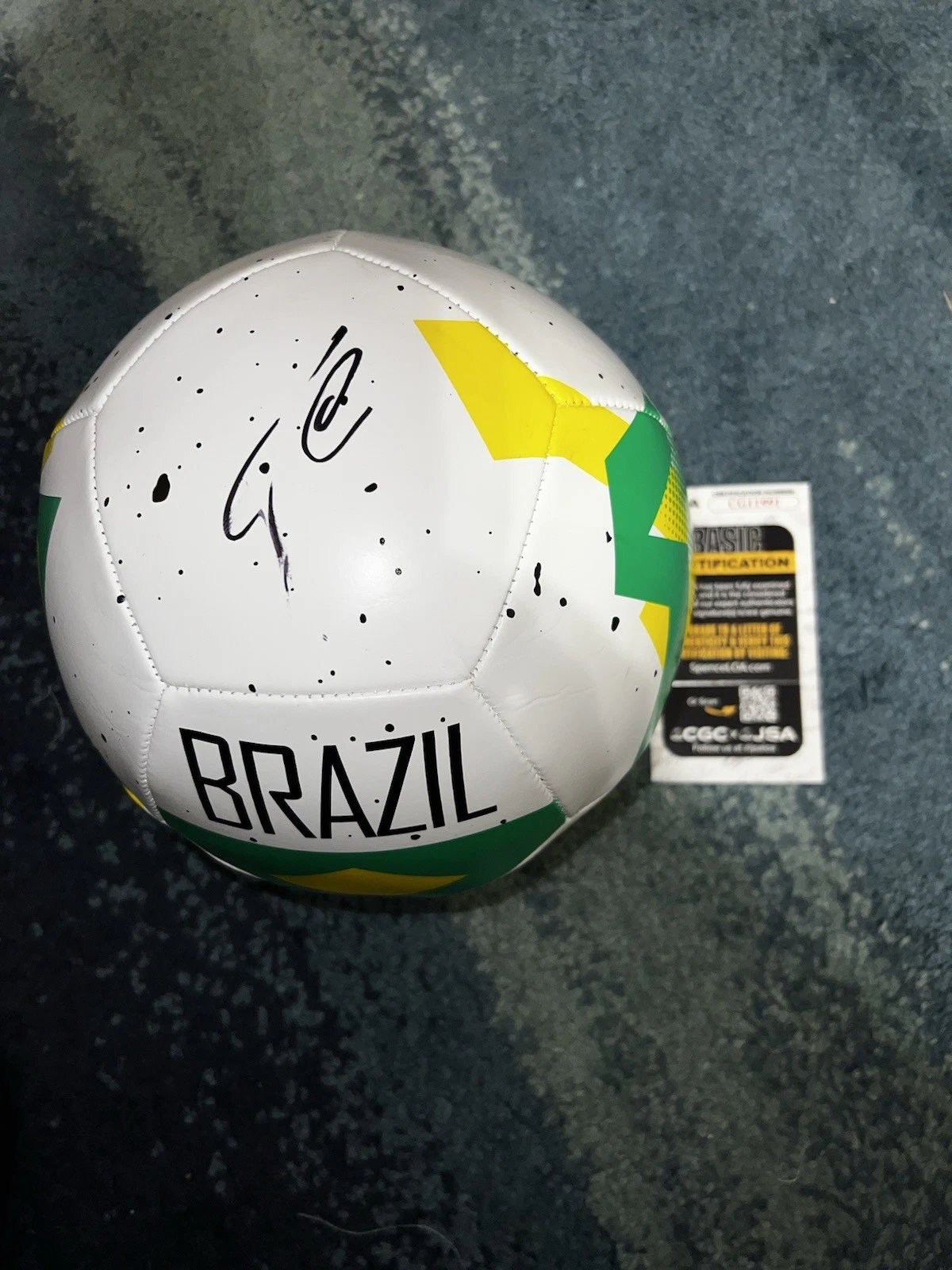 Rodrygo Signed Official Brazil Soccer Ball World Cup Real Madrid Star ...