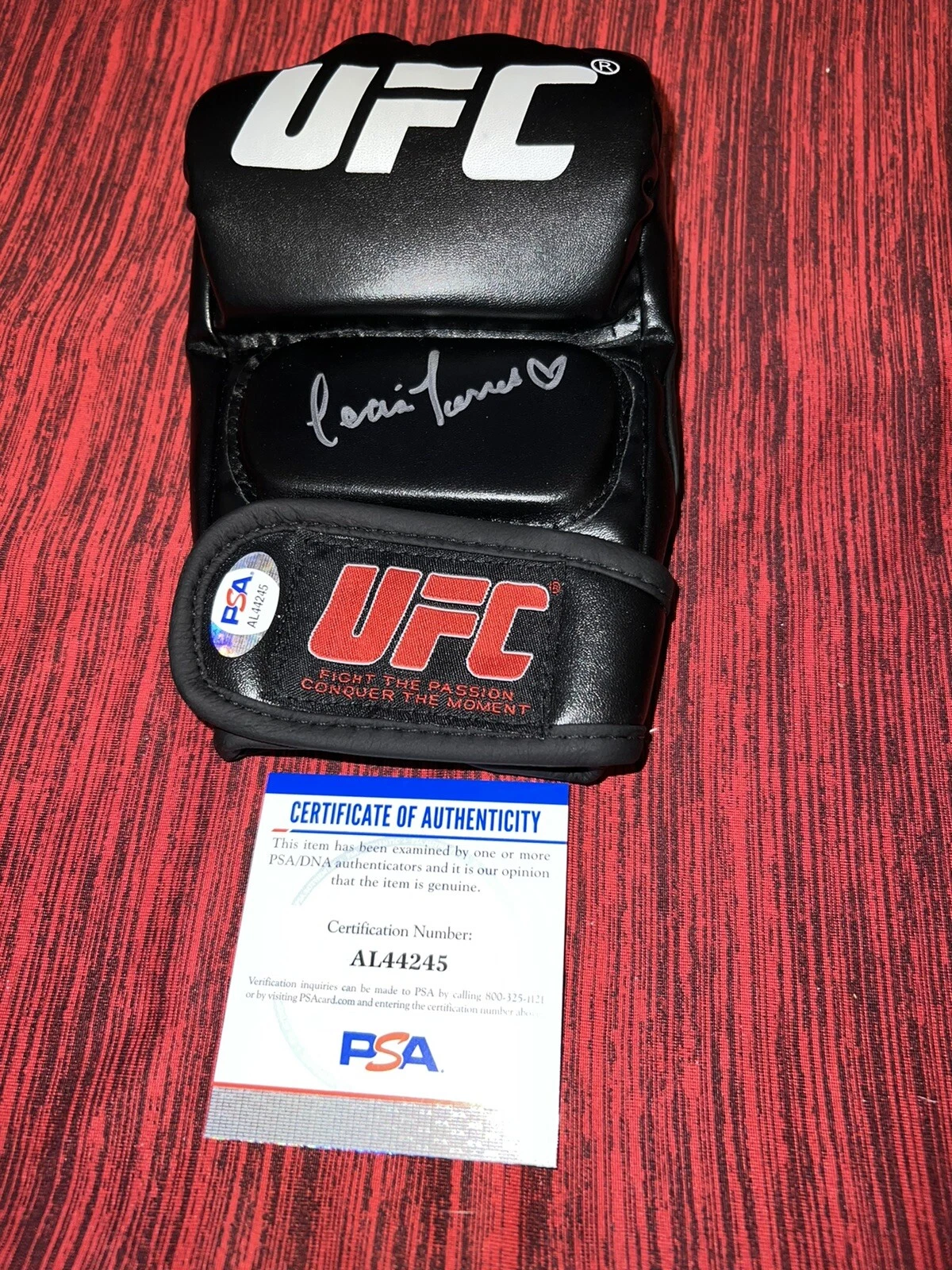 Tecia Torres Signed UFC Glove The Tiny Tornado PSA/DNA #2 | Autographia