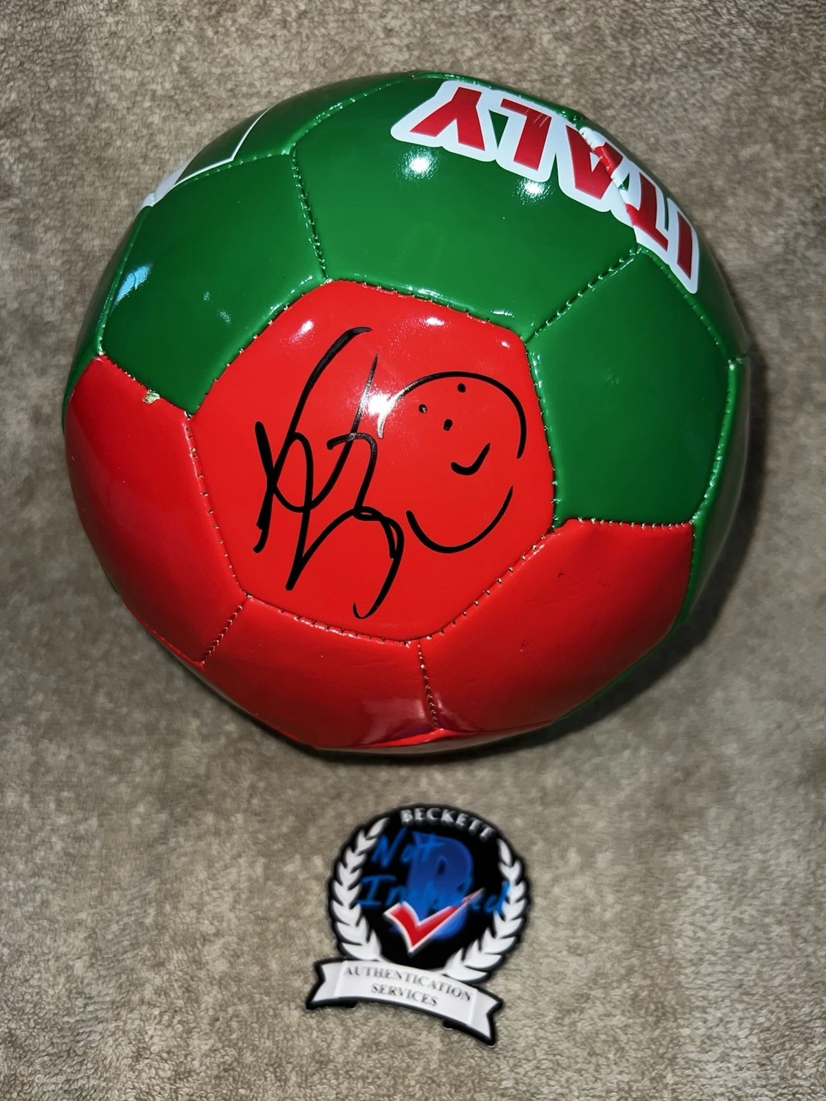 Marco Materazzi Signed Official Italy Soccer Ball World Cup Legend ...