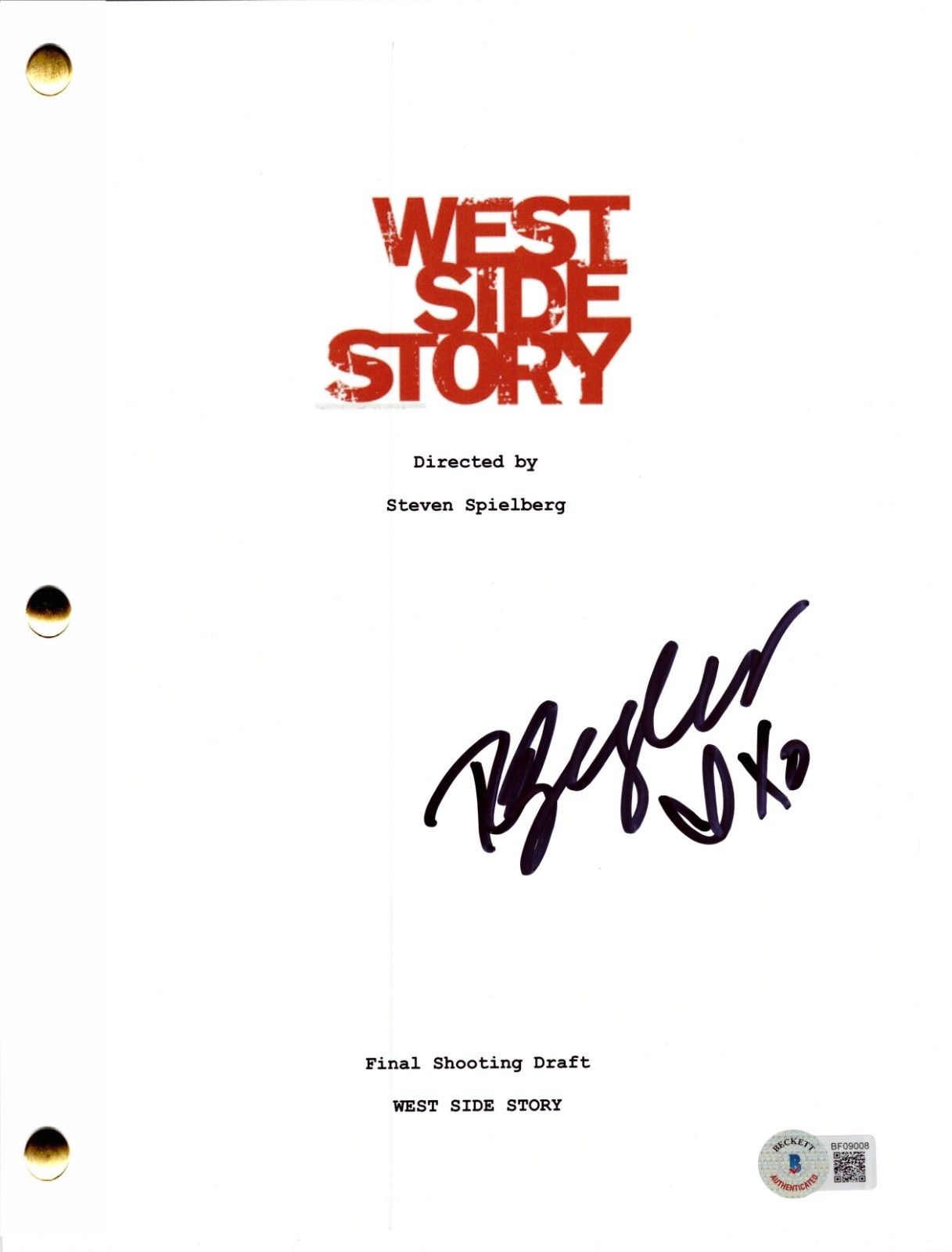 Rachel Zegler Signed West Side Story Signed Full Script Autograph ...