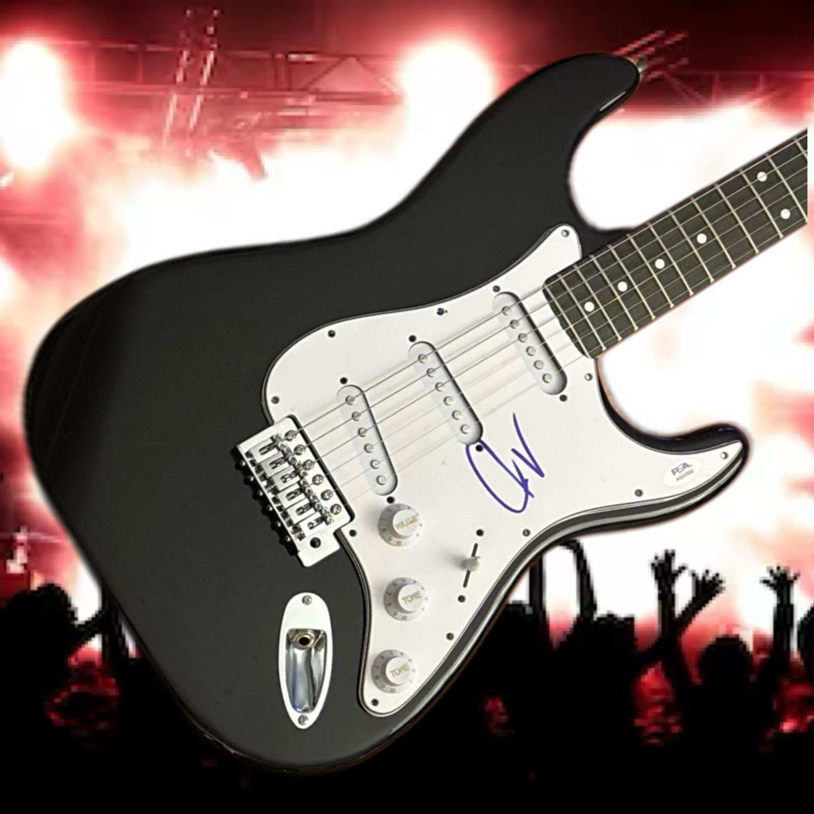 PSA A Day to Remember Band * JEREMY McKINNON * Signed Electric Guitar ...
