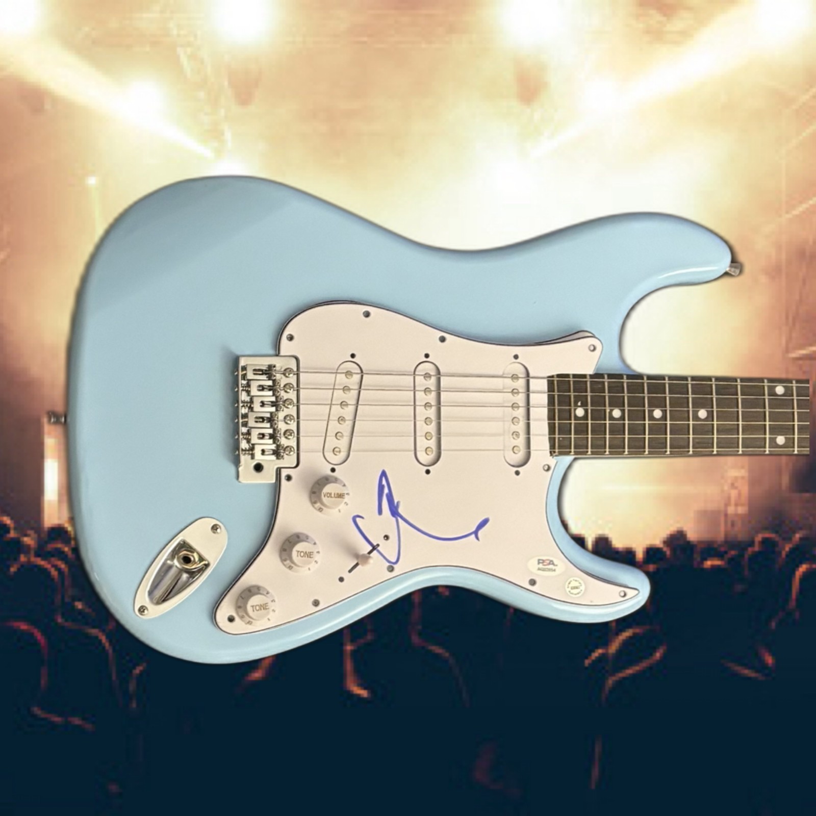 PSA Muse Band Drummer * DOMINIC HOWARD * Signed Electric Guitar COA ...