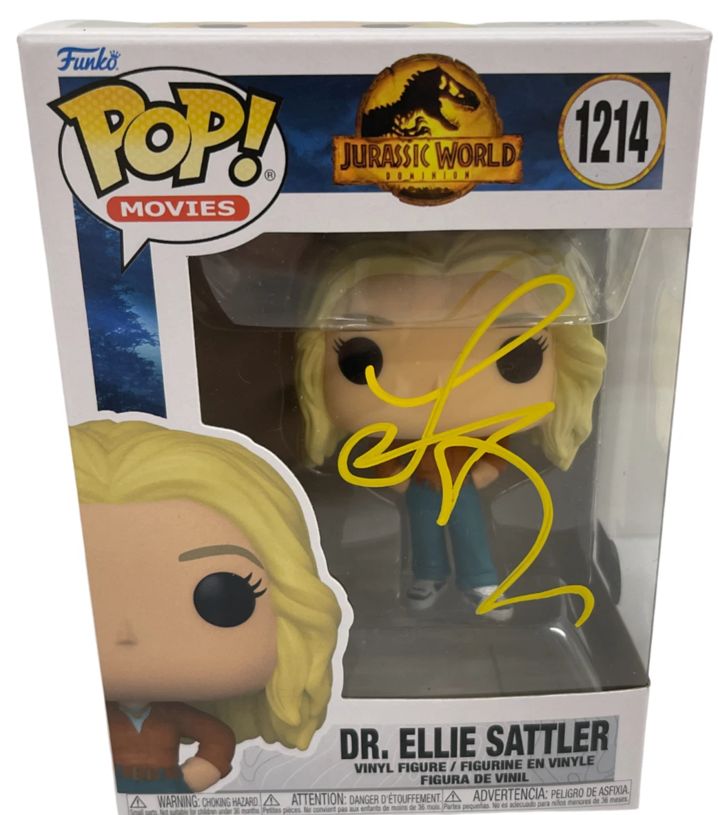Laura Dern Signed Dr. Ellie Sattler Funko Jurassic World Autograph ...