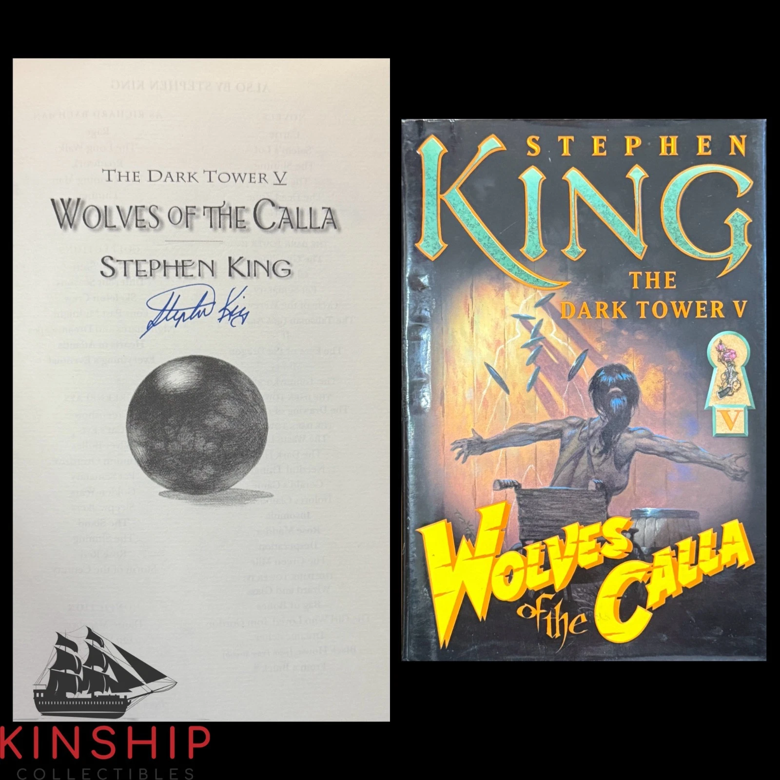 Stephen King signed Wolves of the Calla Hard Cover Book JSA LOA Author ...