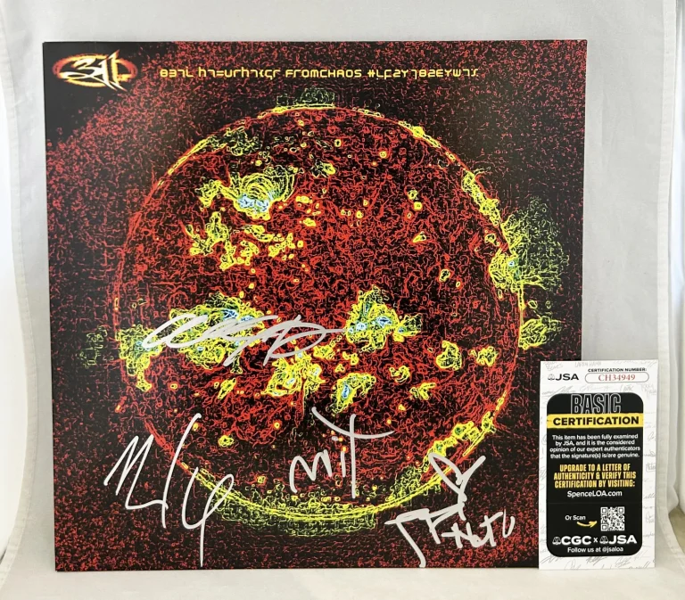 311 Band Signed Vinyl LP Album From Chaos Nick Hexum P-Nut Sexton ...