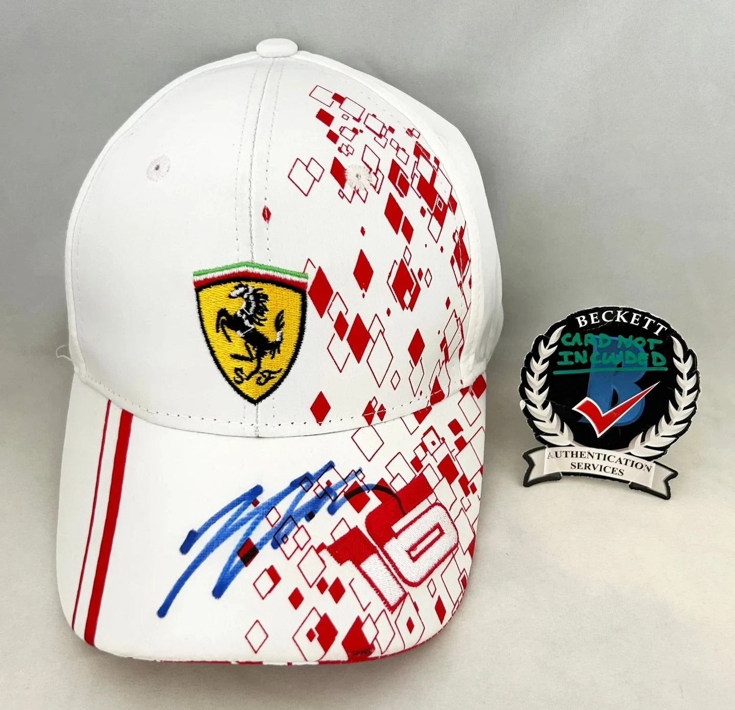 Charles Leclerc Signed Hat Monaco GP Ferrari Formula 1 F1 Beckett BAS 1 ...