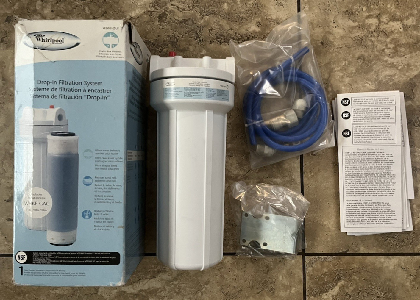 Genuine Whirlpool Single-Stage Under Sink Filtration System WHKF-DUF ...