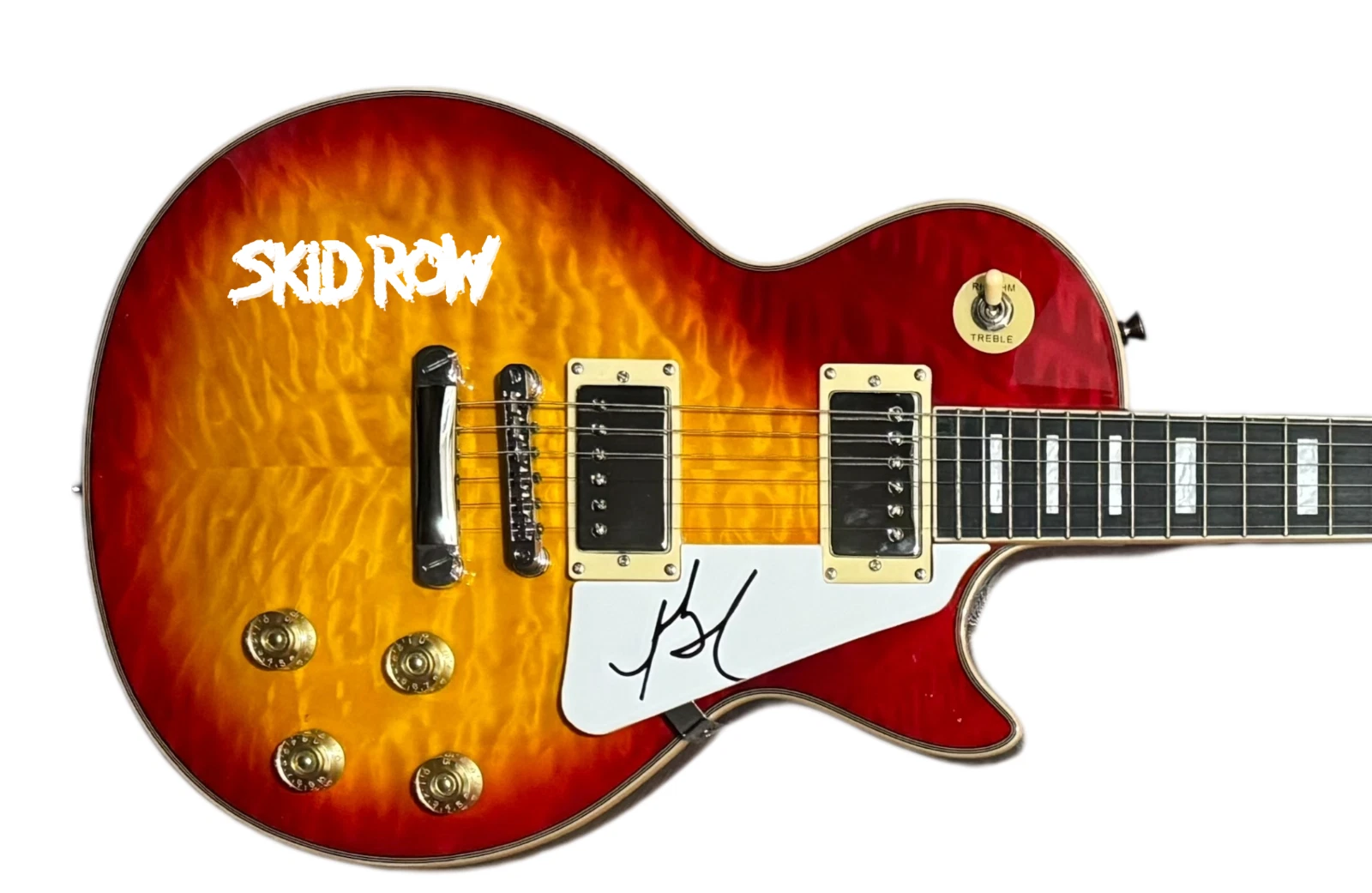 Sebastian Bach Skid Row Signed Electric Guitar Band Singer Autograph ...