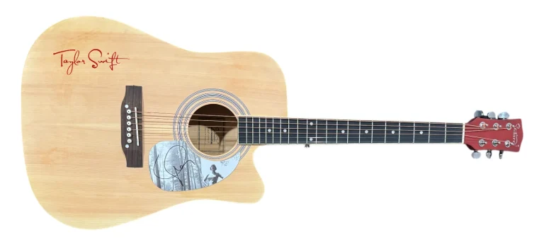 Taylor Swift Signed Autograph Full Size Acoustic Guitar Folklore 1989 ...