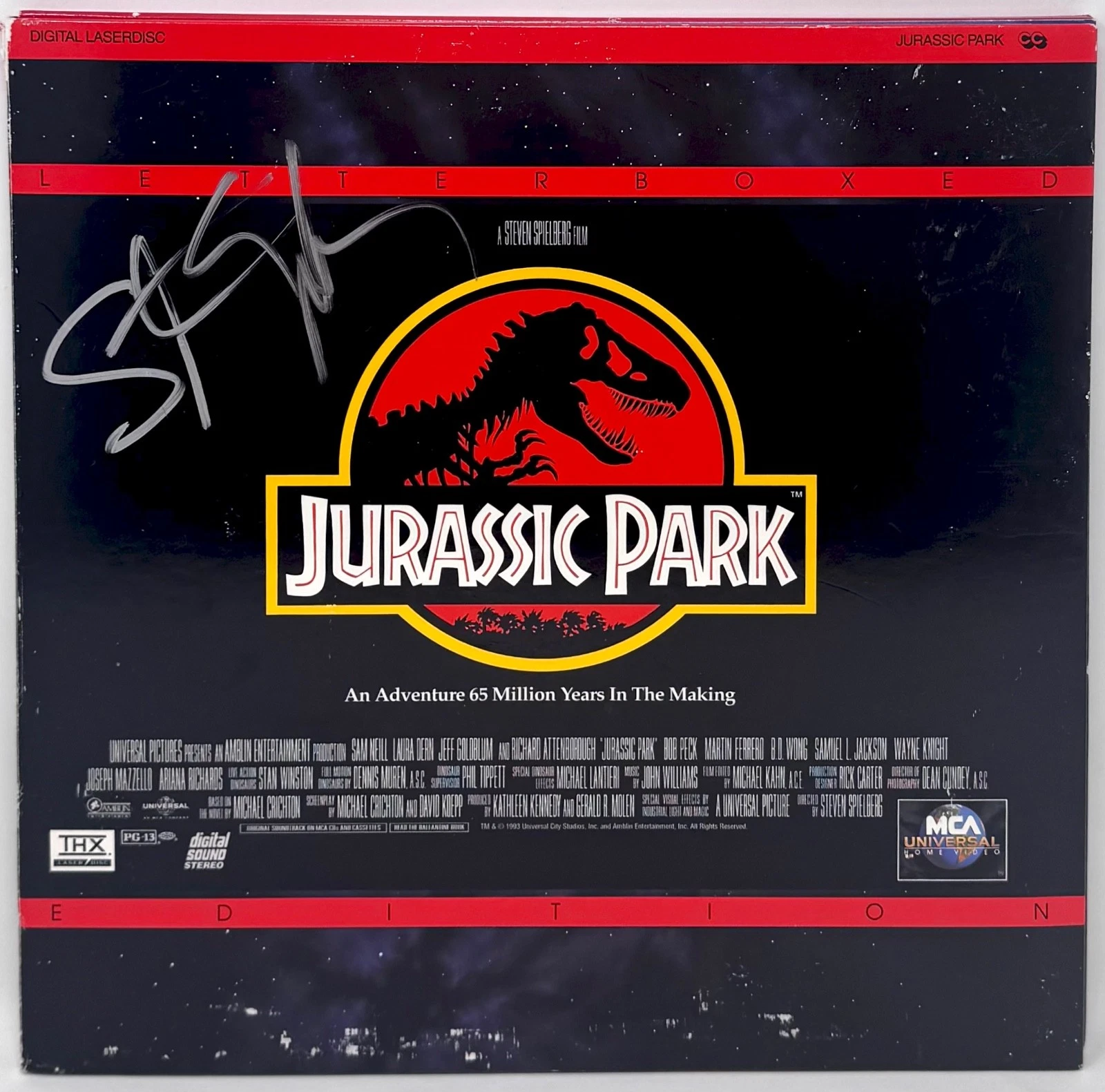 Steven Spielberg Signed Autograph Jurassic Park Movie Laserdisc ...