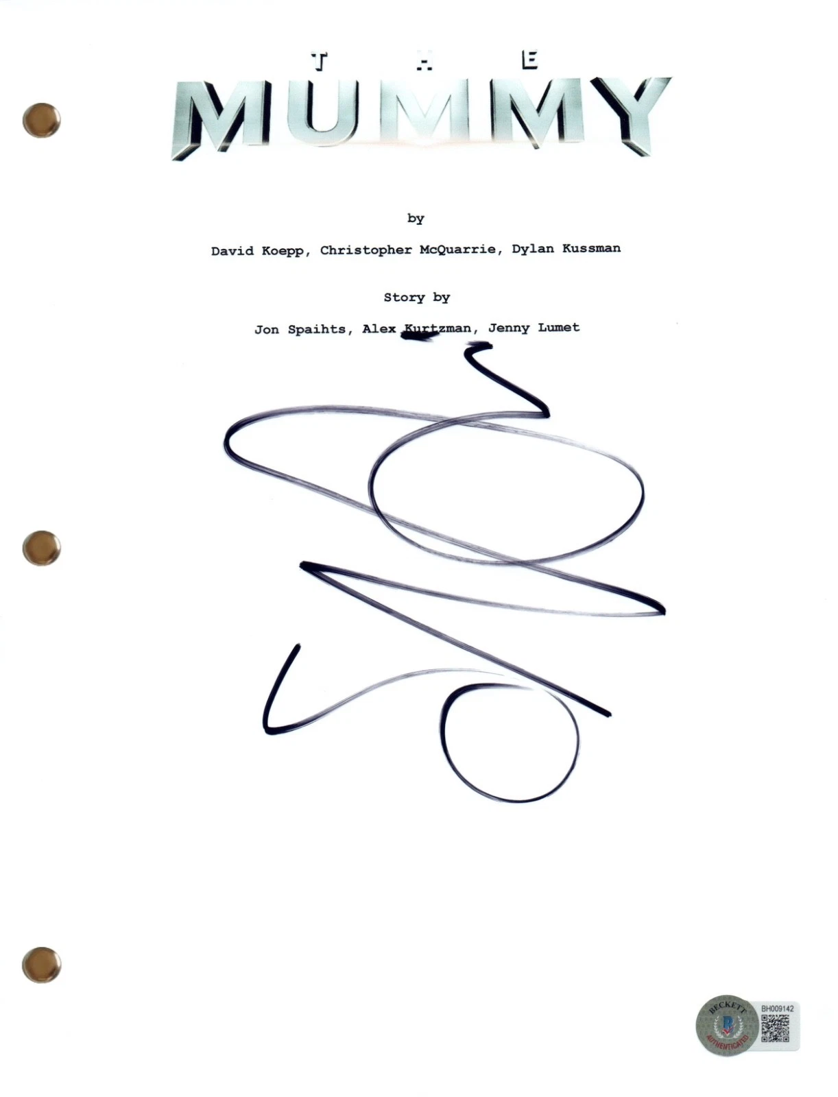 Sofia Boutella "The Mummy" Signed Autograph Full Movie Script 2017 ...