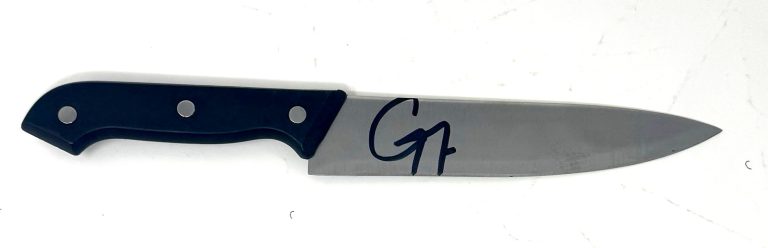 Guy Fieri Signed Autograph Chef Knife Diners, Drive-Ins and Dives Beckett COA | Autographia