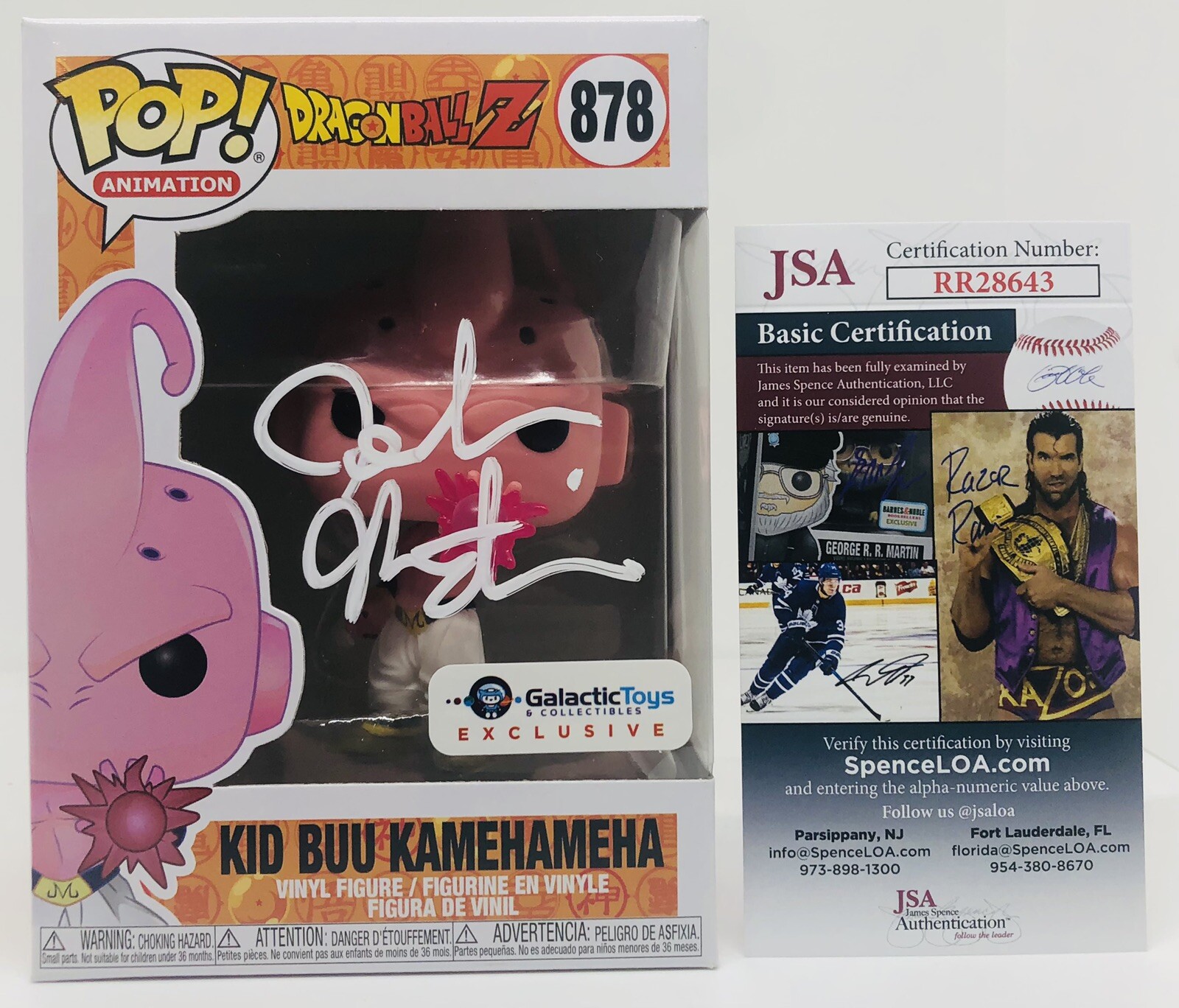 JOSH MARTIN SIGNED MAJIN BUU KAMEHAMEHA POP FUNKO FIGURE DRAGON BALL Z ...