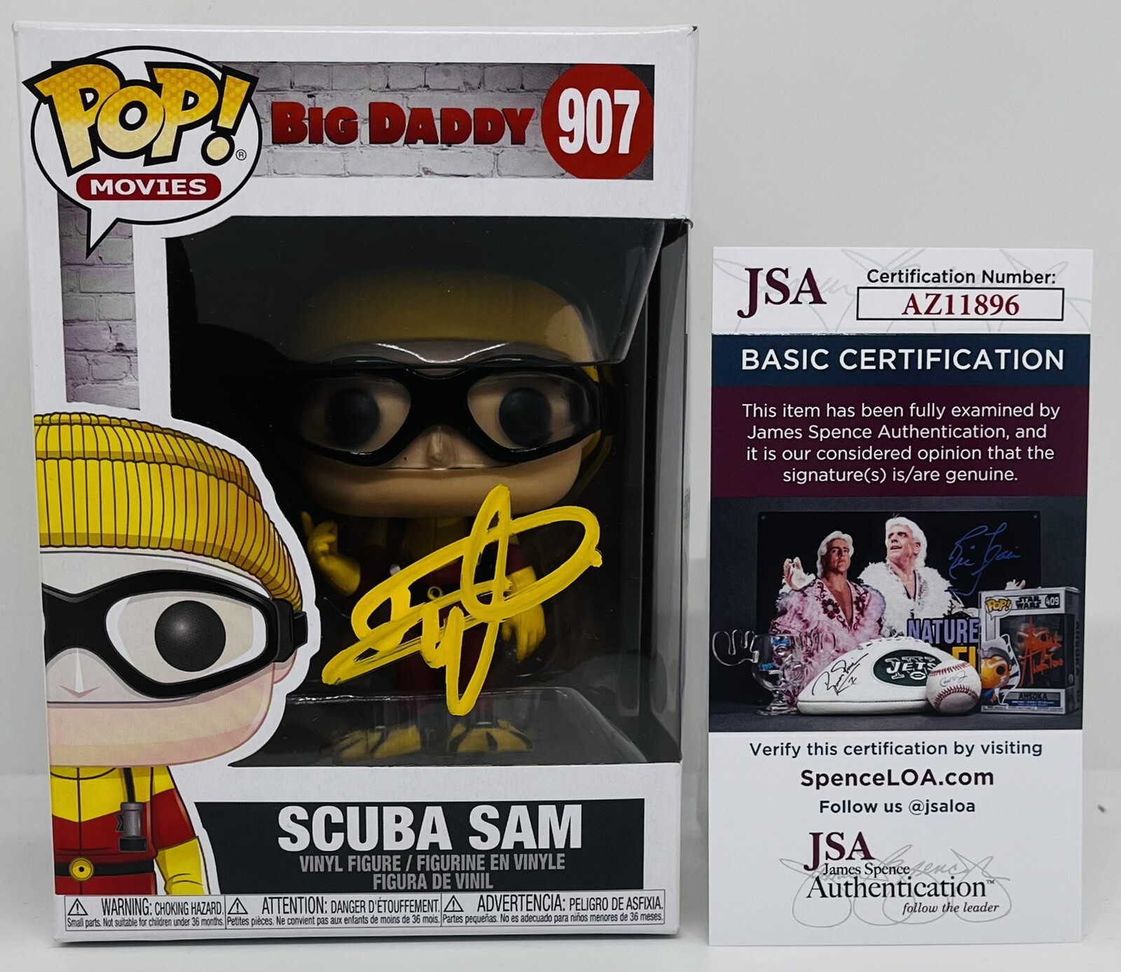 DYLAN SPROUSE SIGNED SCUBA SAM POP FUNKO FIGURE BIG DADDY MOVIE JULIAN ...