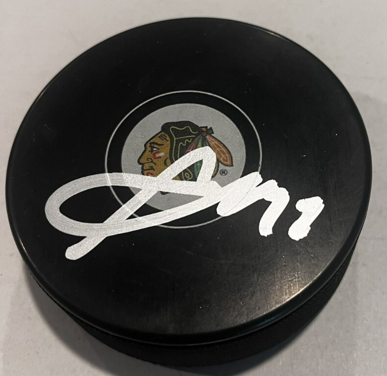 ALEX VLASIC SIGNED CHICAGO BLACKHAWKS HOCKEY PUCK W/ CASE COA | Autographia